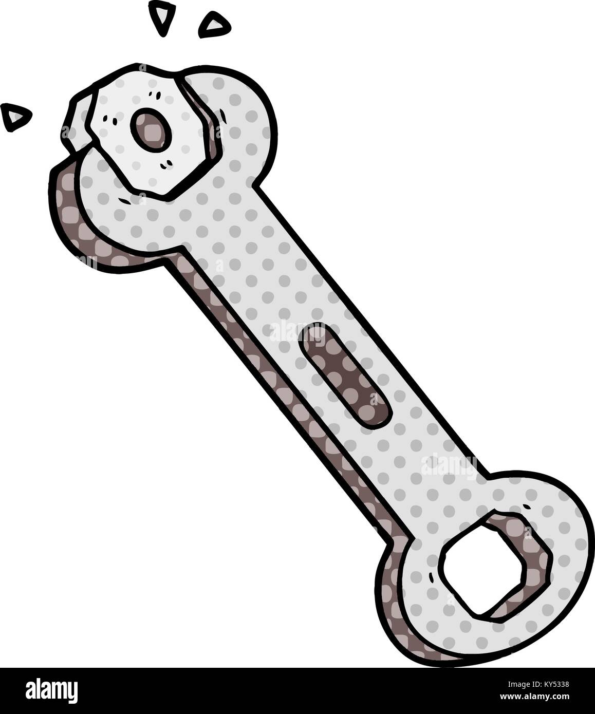 cartoon spanner turning nut Stock Vector Image & Art - Alamy
