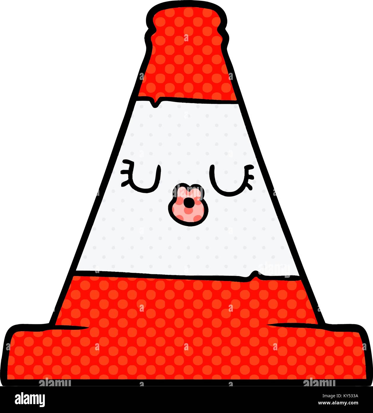 cartoon road traffic cone Stock Vector Image & Art - Alamy