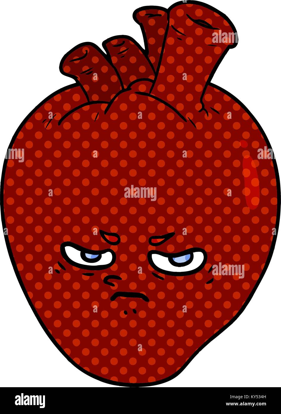 cartoon mean heart Stock Vector Image & Art - Alamy