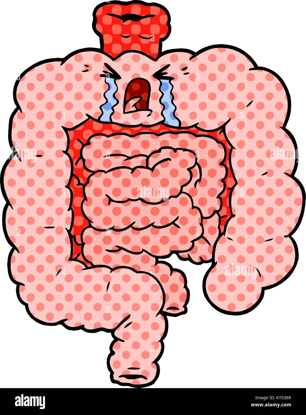 cartoon intestines crying Stock Vector Image & Art - Alamy