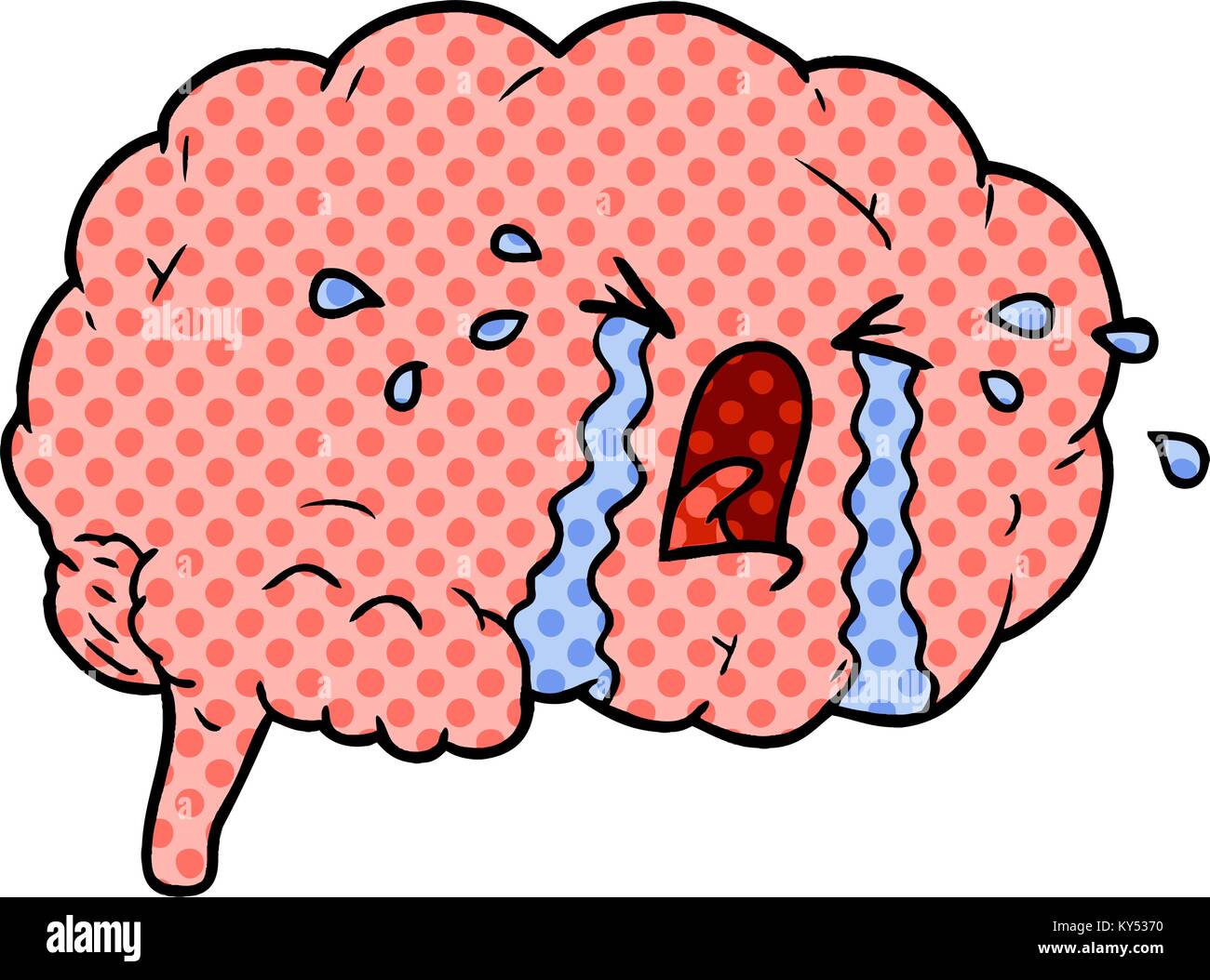 Cartoon sick brain character hi-res stock photography and images - Alamy