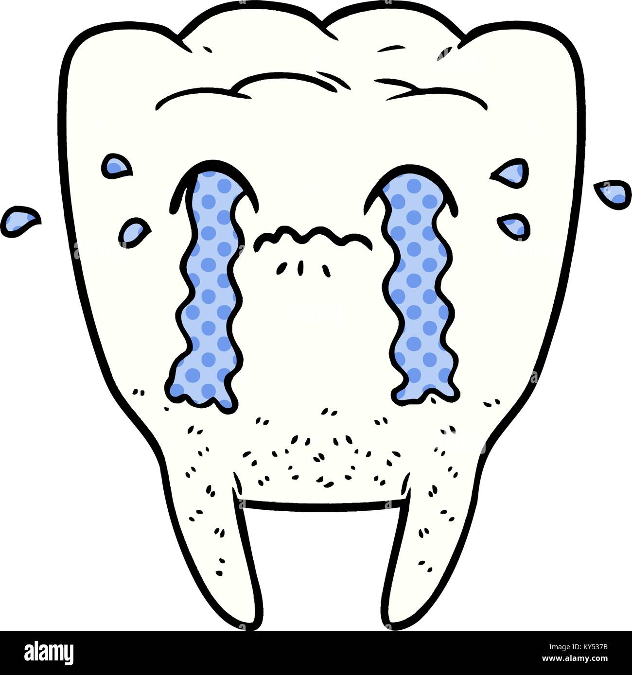 cartoon tooth crying Stock Vector Image & Art - Alamy