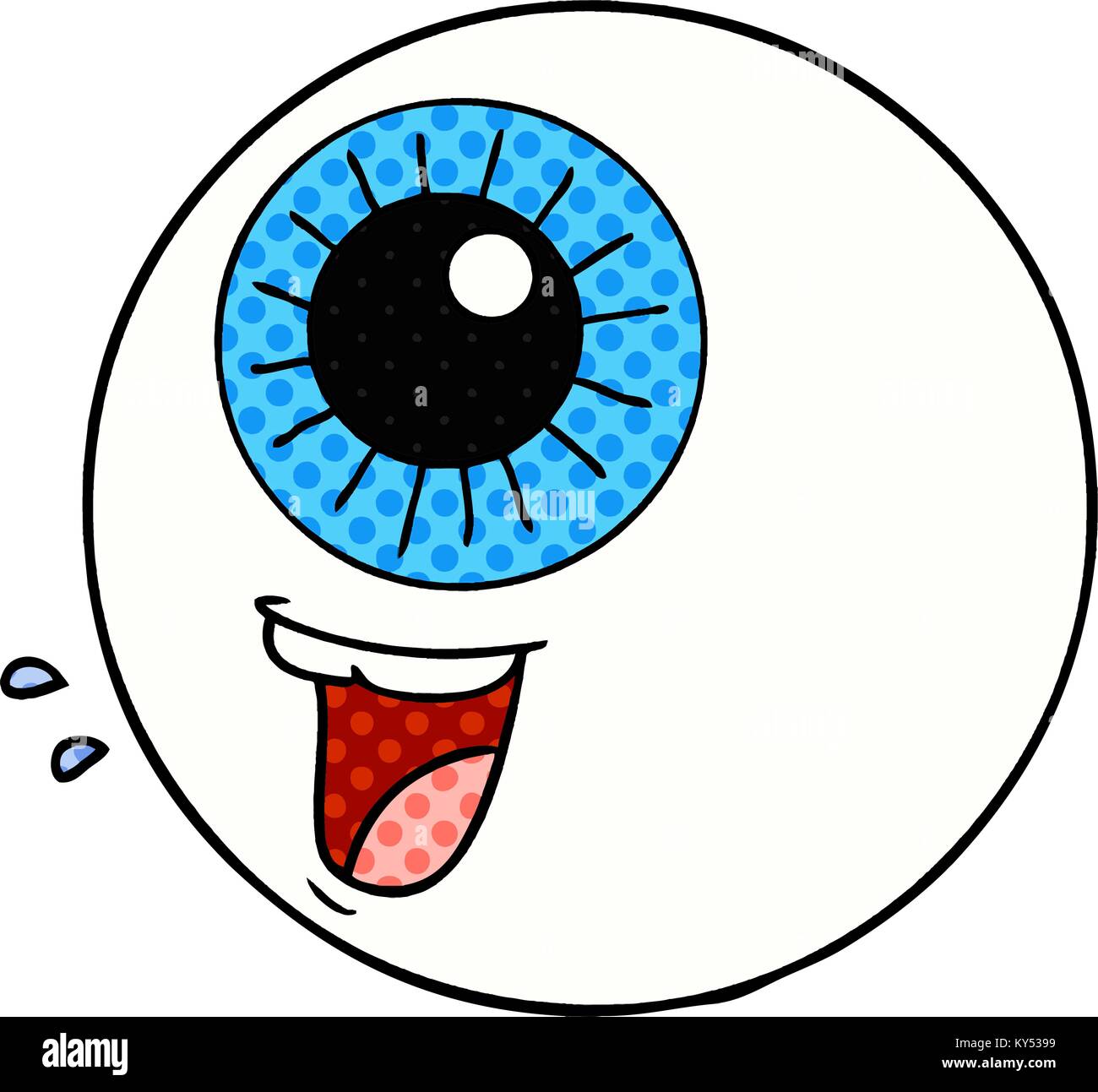 cartoon eyeball laughing Stock Vector Image & Art - Alamy