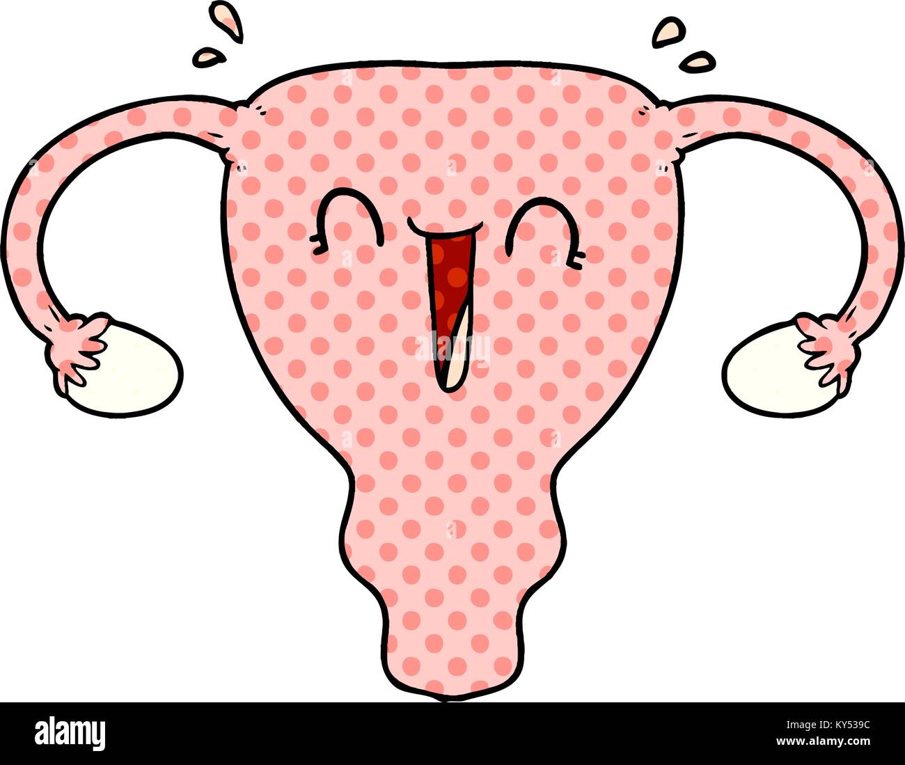 cartoon happy uterus Stock Vector Image & Art - Alamy