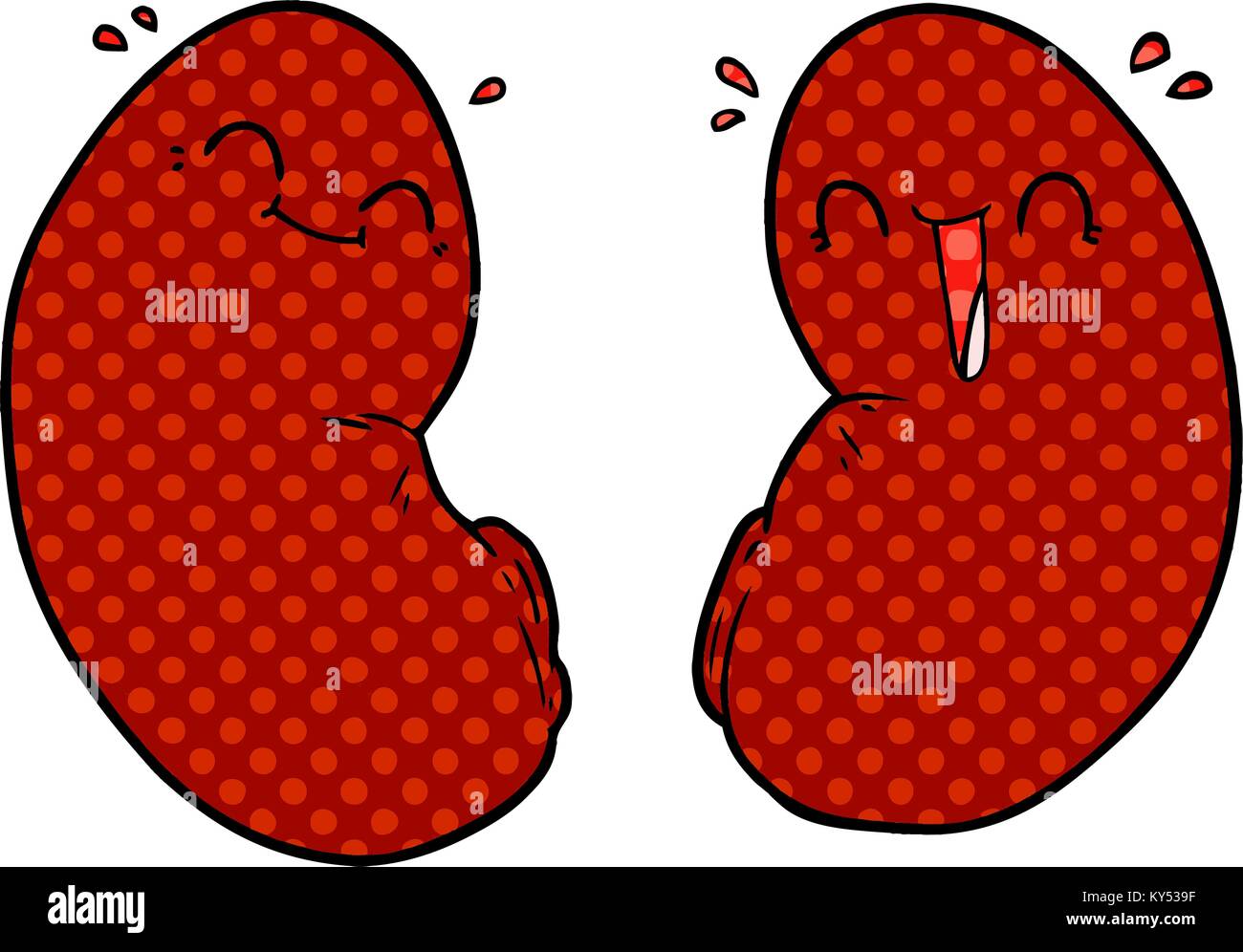 cartoon happy kidneys Stock Vector Image & Art - Alamy