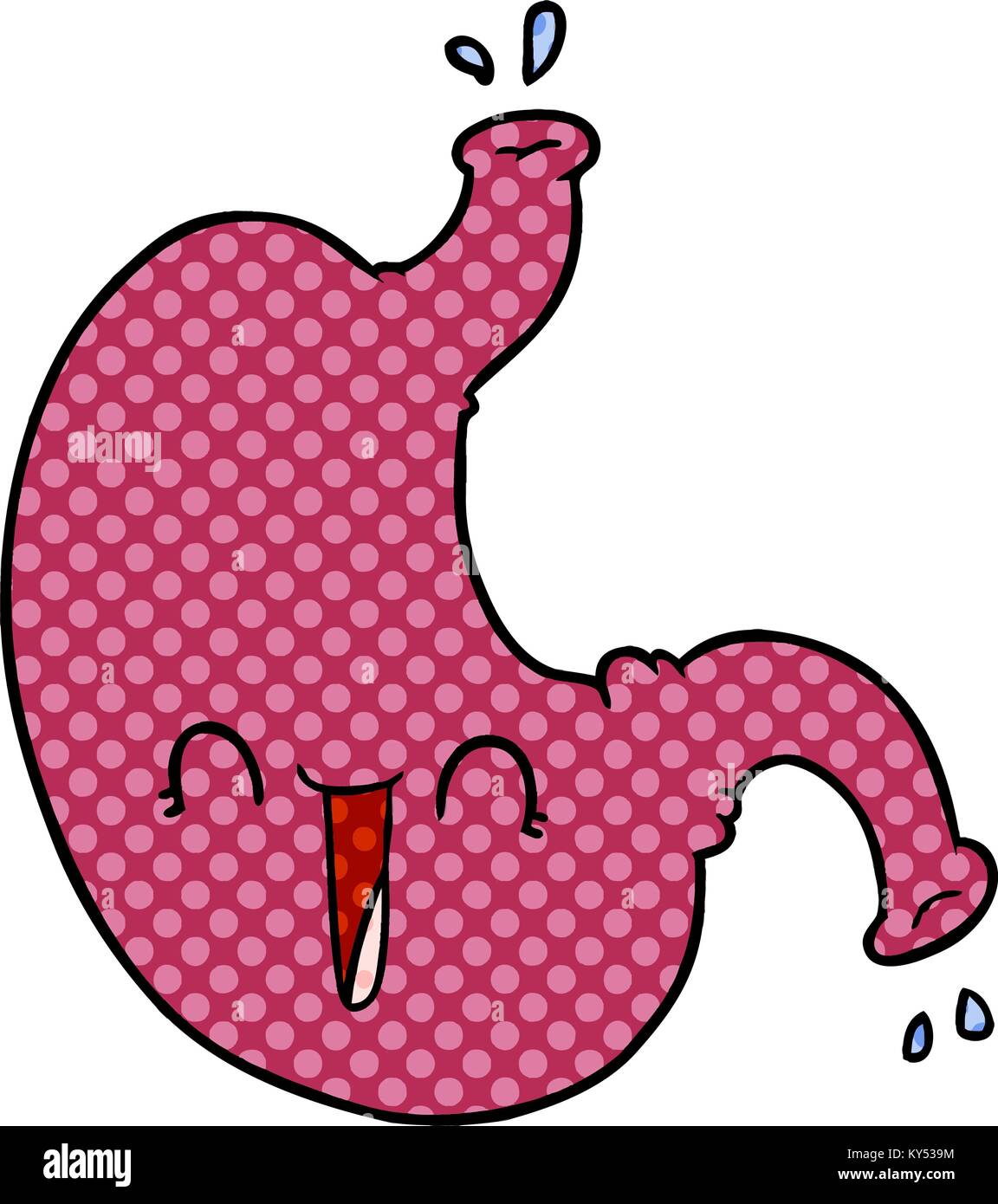 cartoon happy stomach Stock Vector Image & Art - Alamy