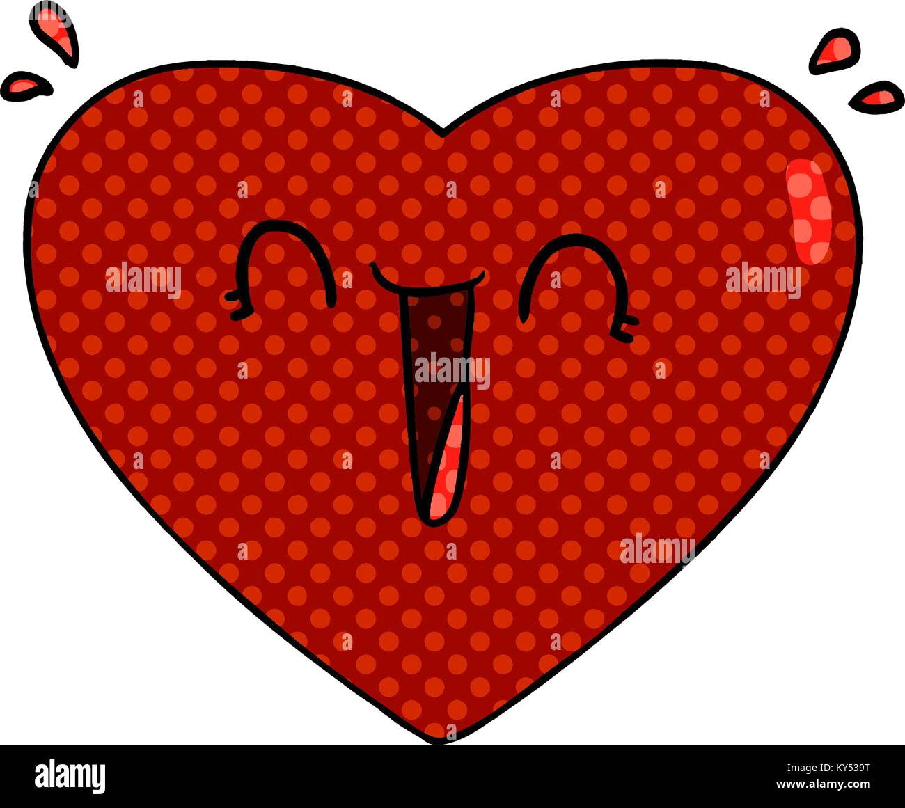 cartoon happy heart Stock Vector Image & Art - Alamy