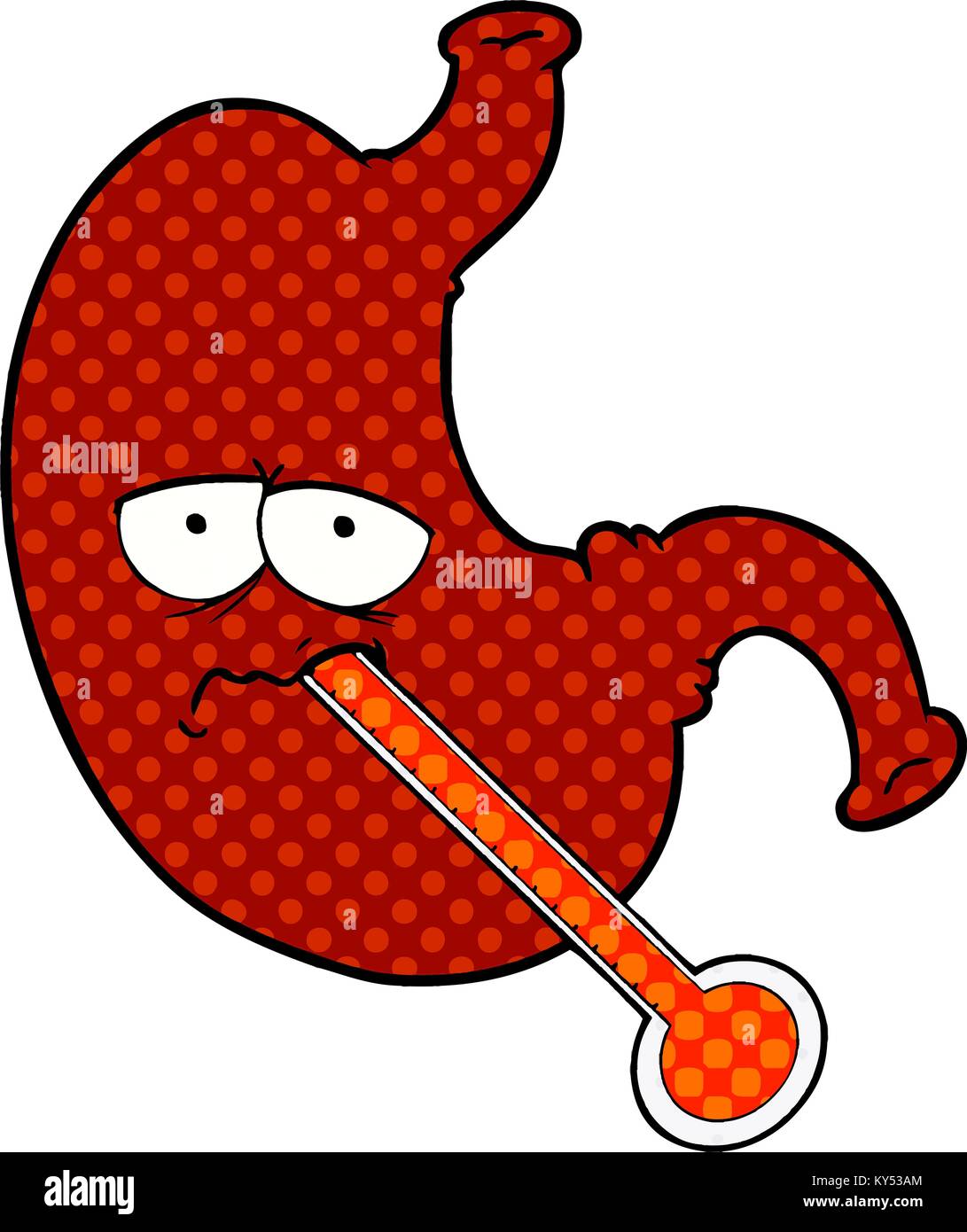 cartoon upset stomach Stock Vector Image & Art - Alamy