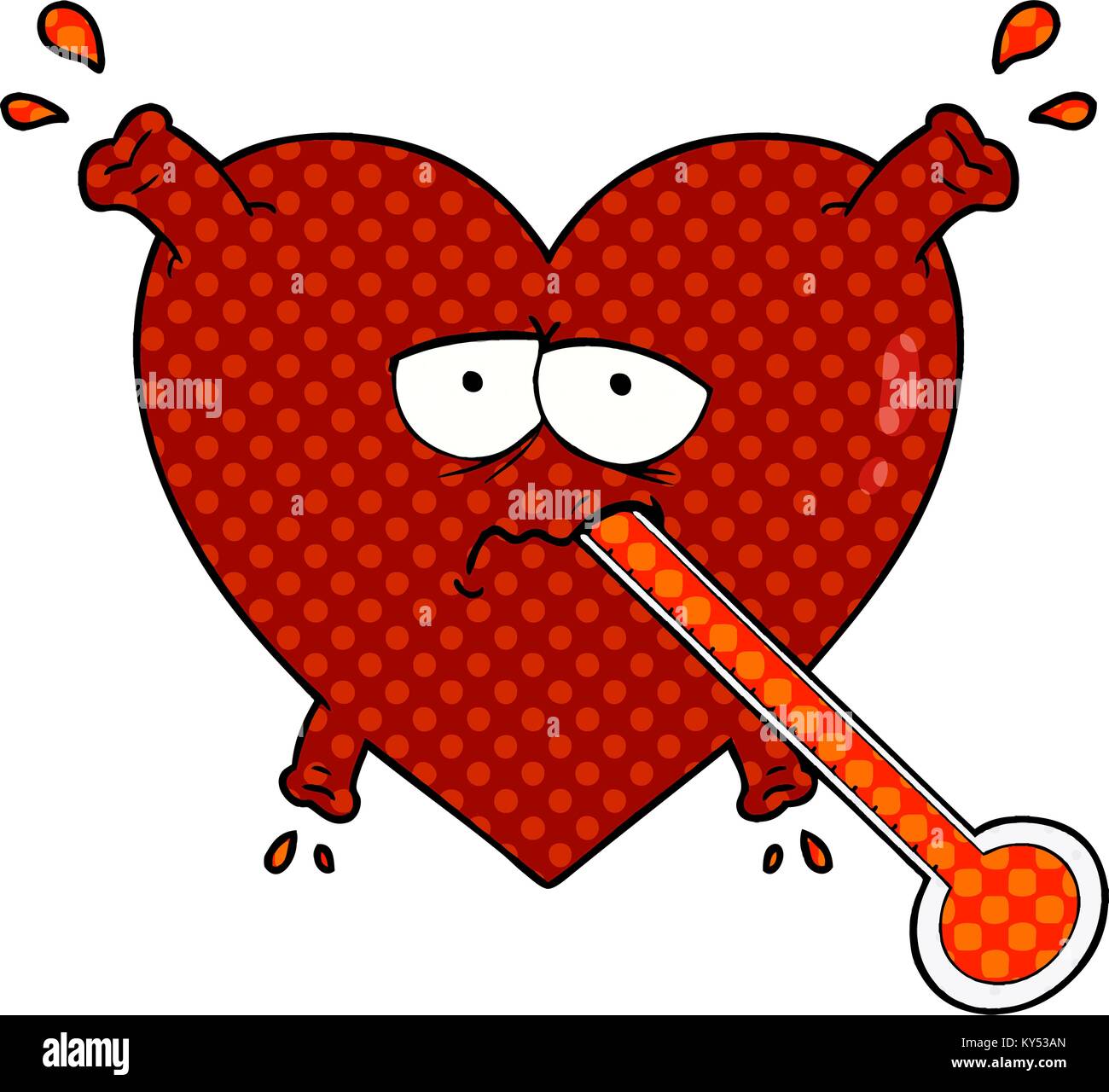 cartoon unhealthy heart Stock Vector Image & Art - Alamy