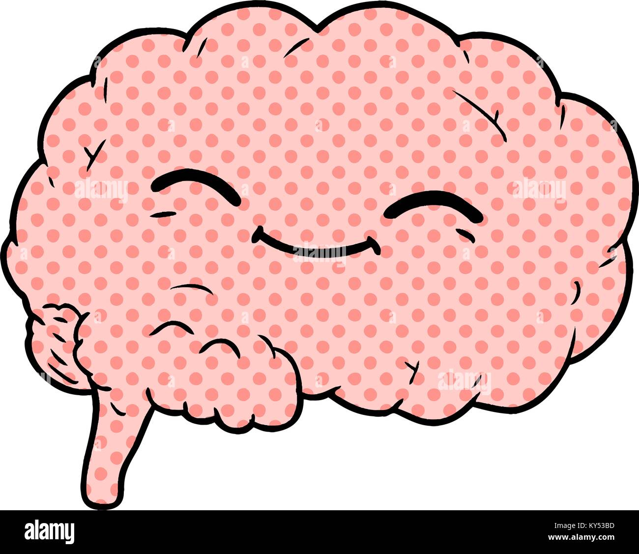 Brain cute funny internal Stock Vector Images - Alamy