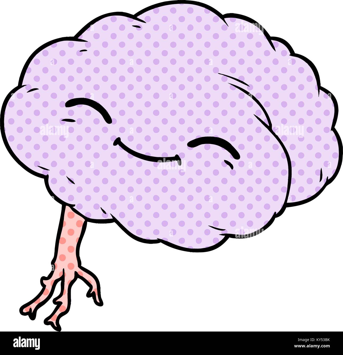 cartoon happy brain Stock Vector Image & Art - Alamy