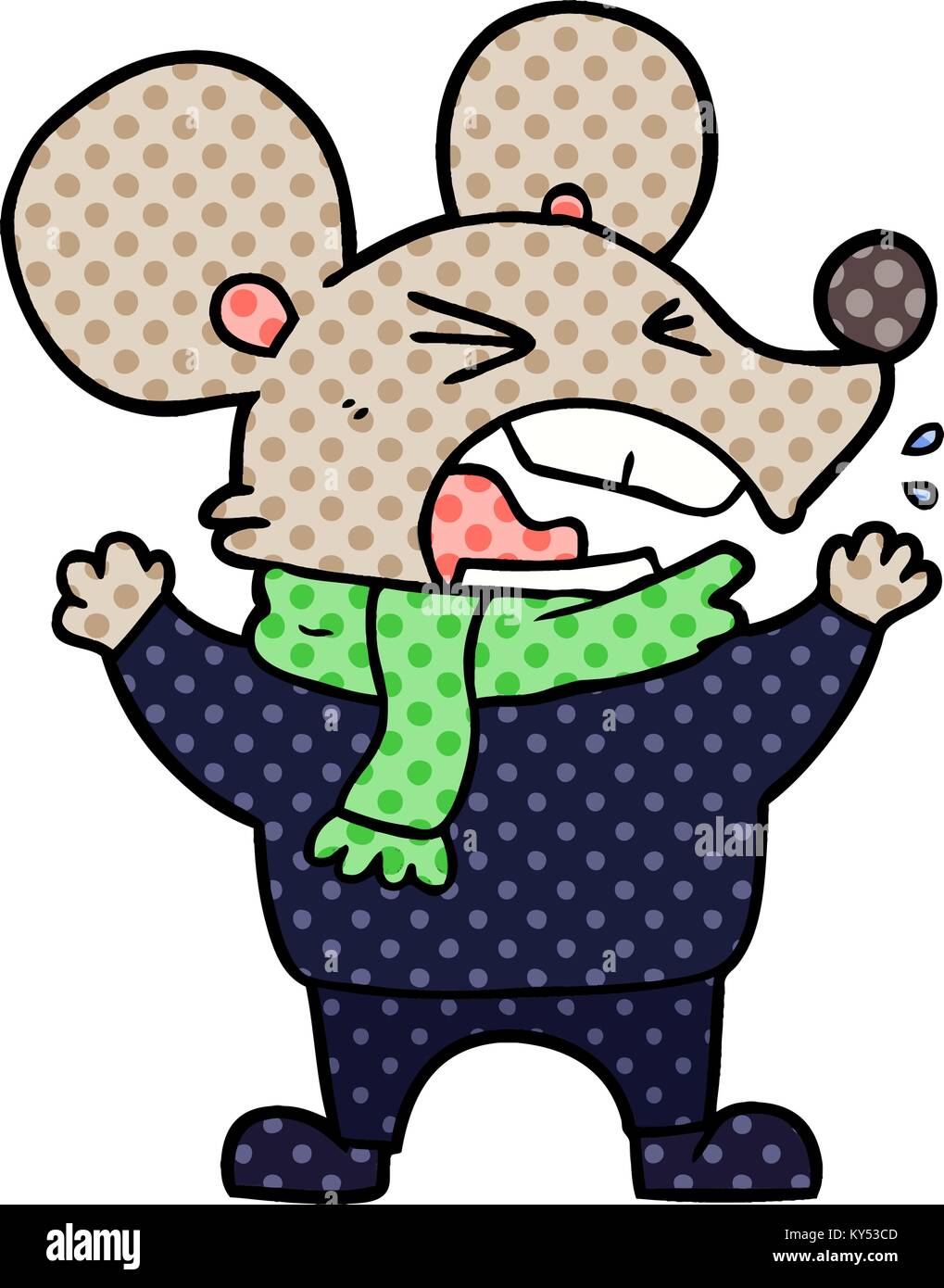 cartoon angry mouse Stock Vector Image & Art - Alamy