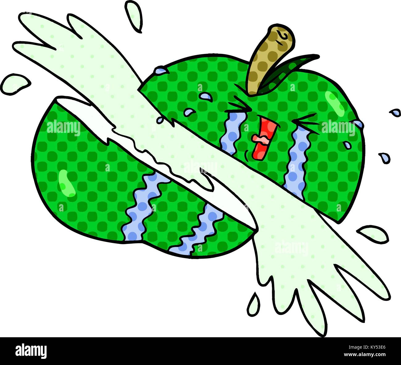 cartoon sliced apple Stock Vector Image & Art - Alamy