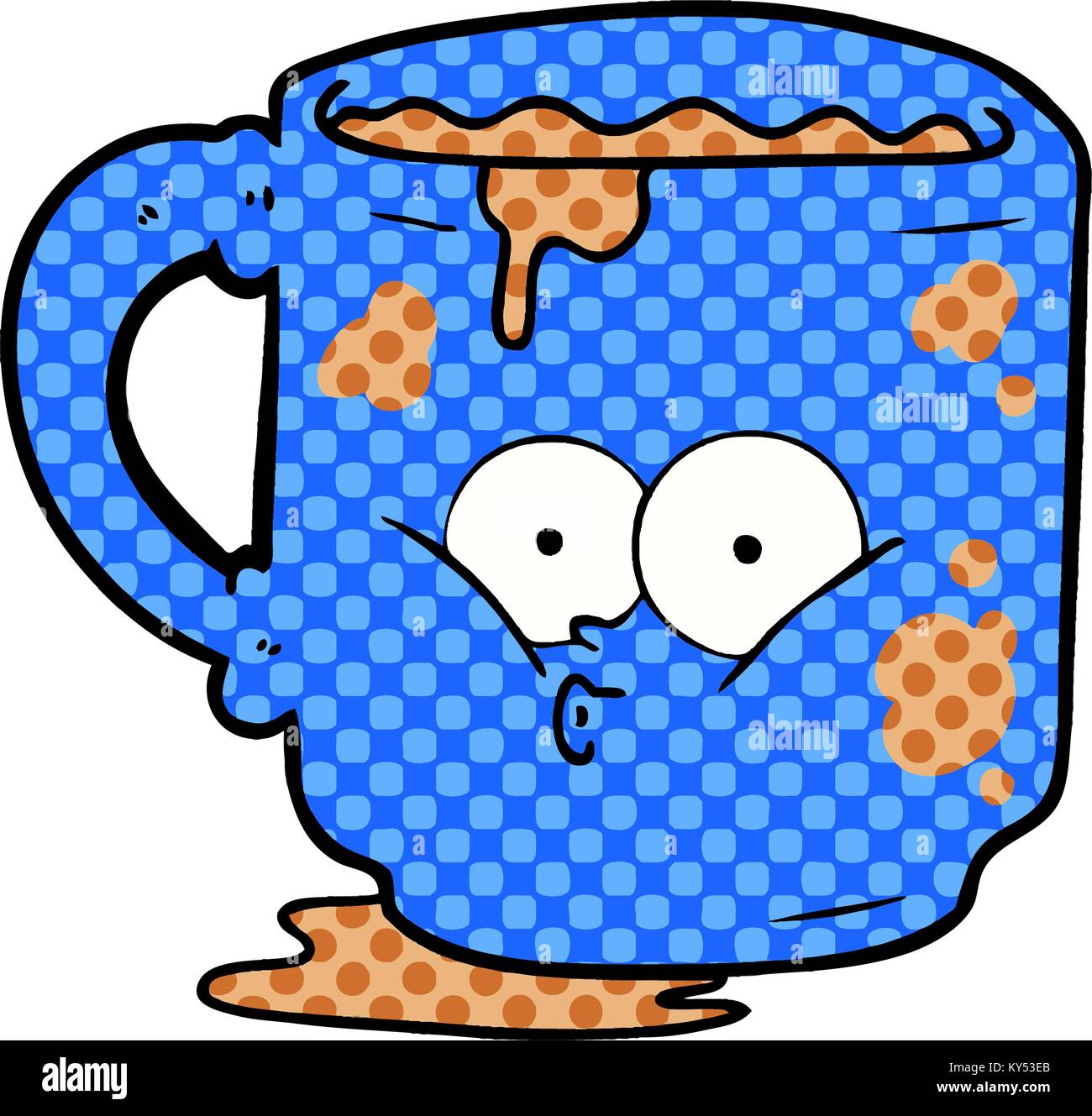 cartoon dirty office mug Stock Vector Image & Art - Alamy