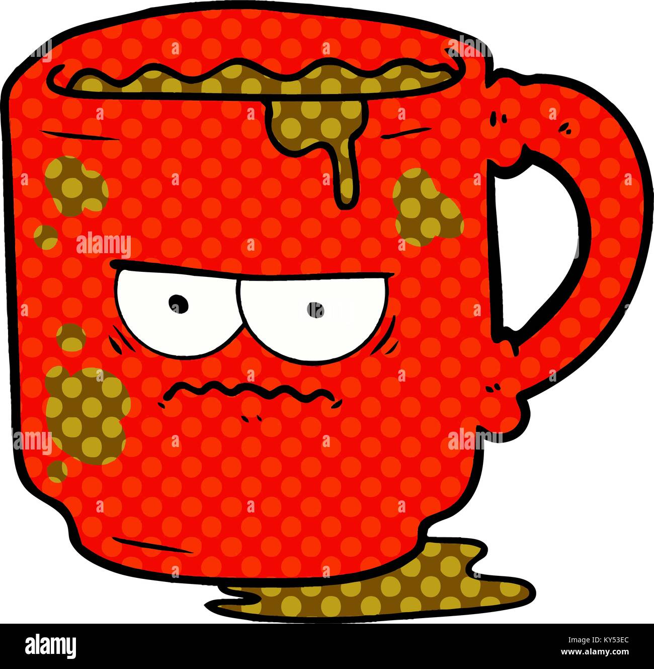 cartoon dirty office mug Stock Vector Image & Art - Alamy
