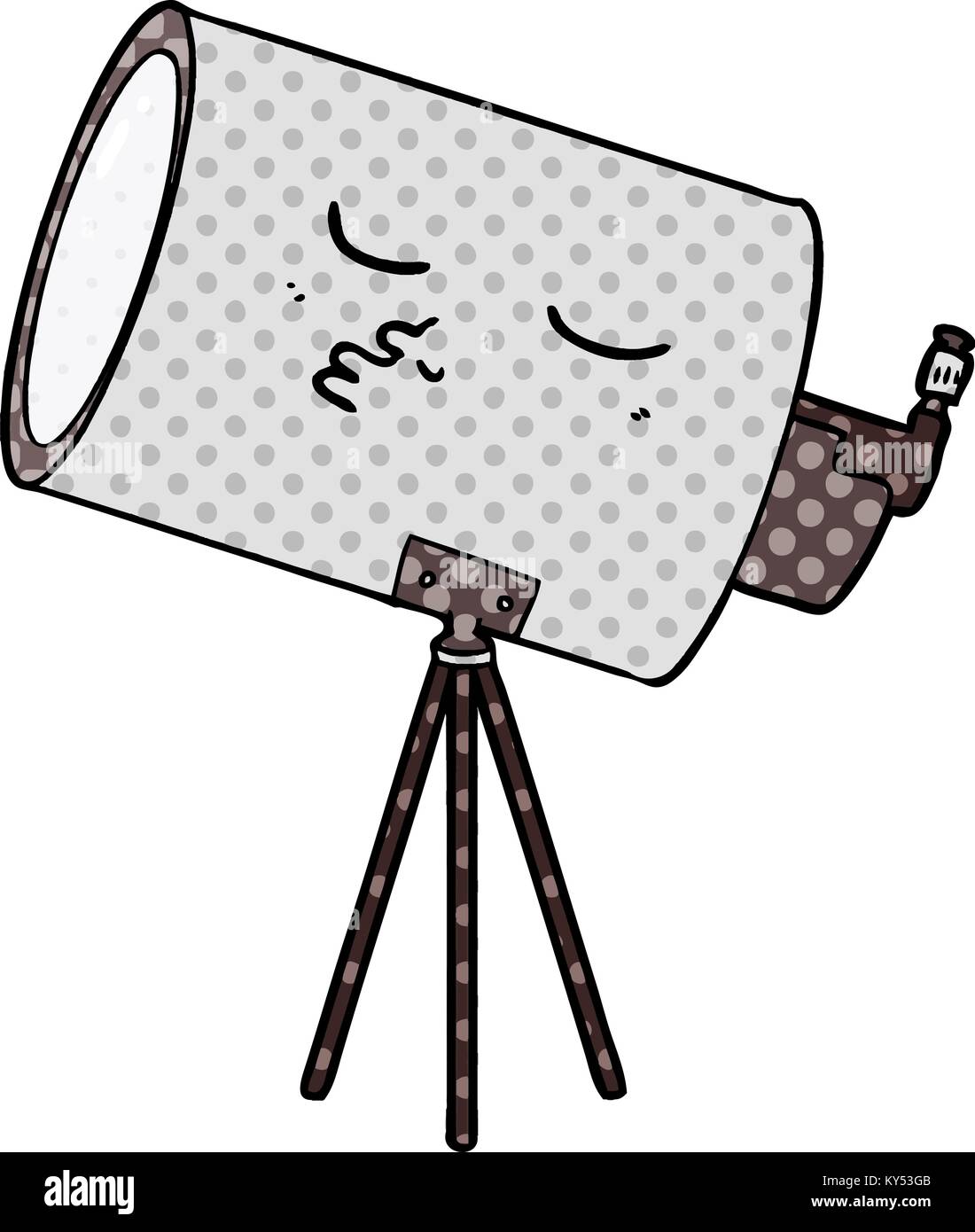 cartoon telescope with face Stock Vector Image & Art - Alamy