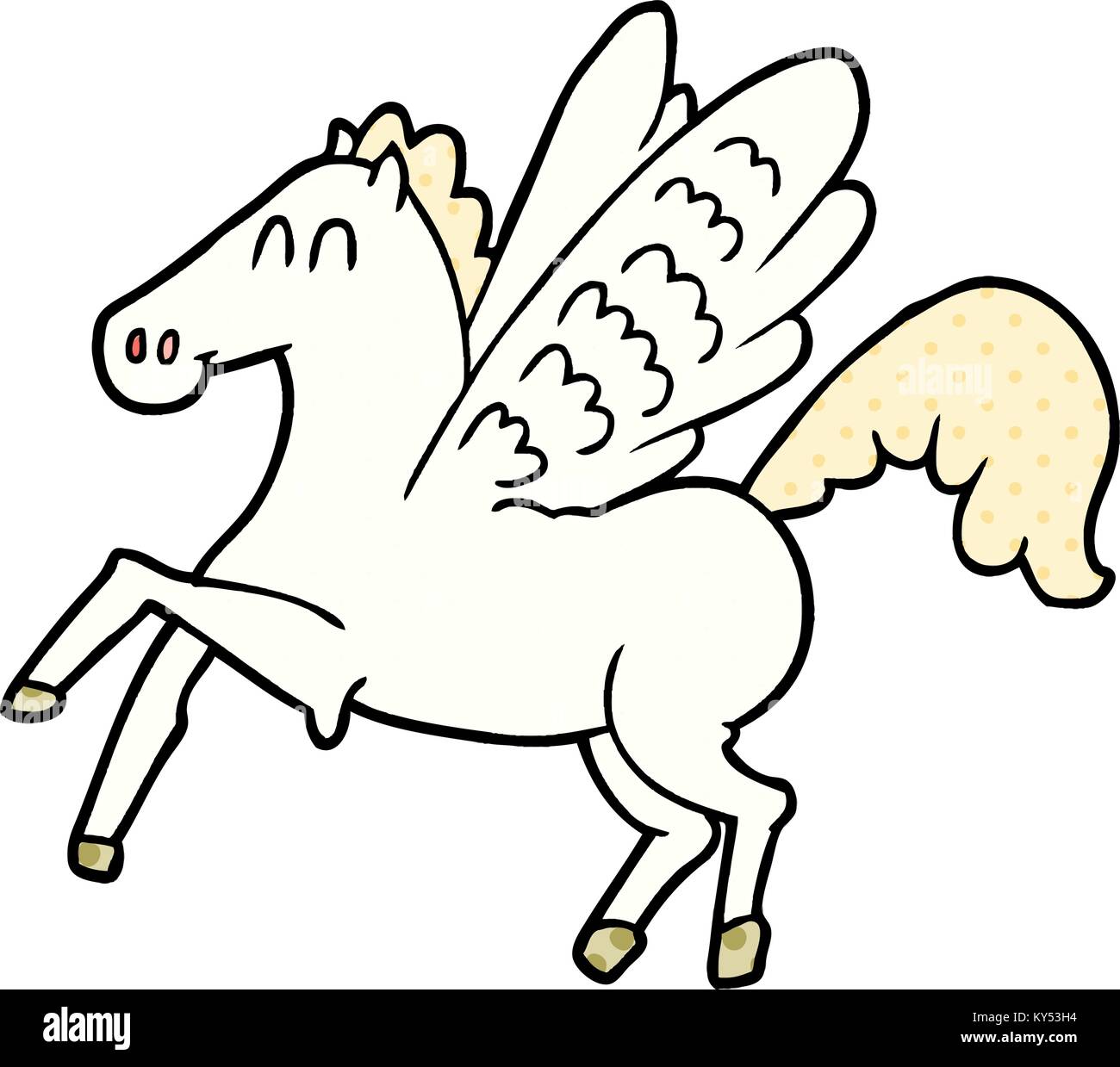cartoon winged horse Stock Vector Image & Art - Alamy
