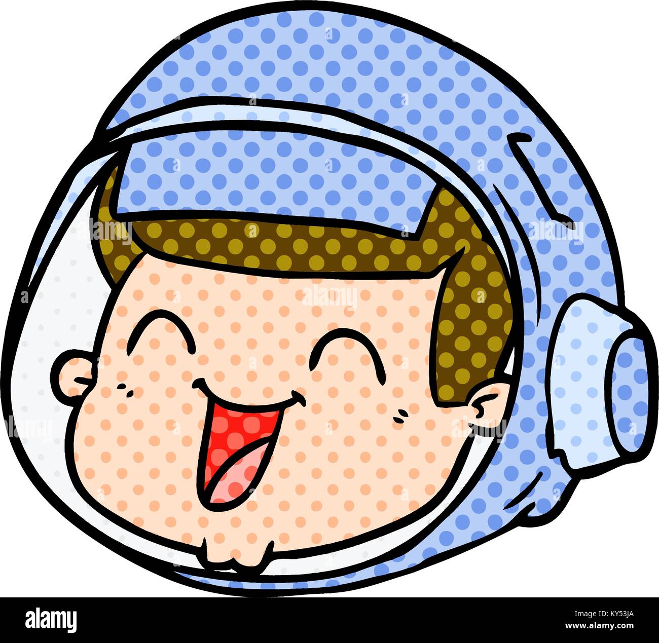 cartoon happy astronaut face Stock Vector Image & Art - Alamy