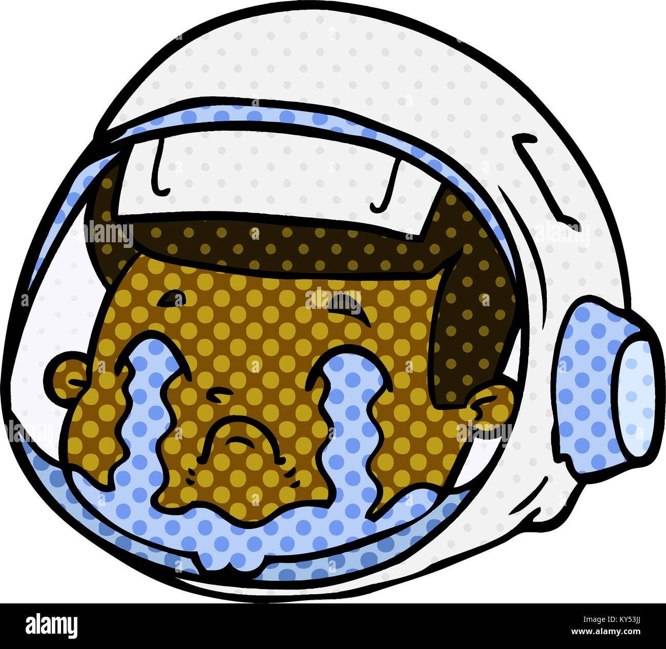 cartoon astronaut face crying Stock Vector Image & Art - Alamy