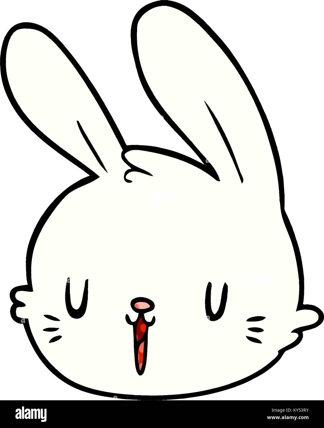 cartoon rabbit face Stock Vector Image & Art - Alamy