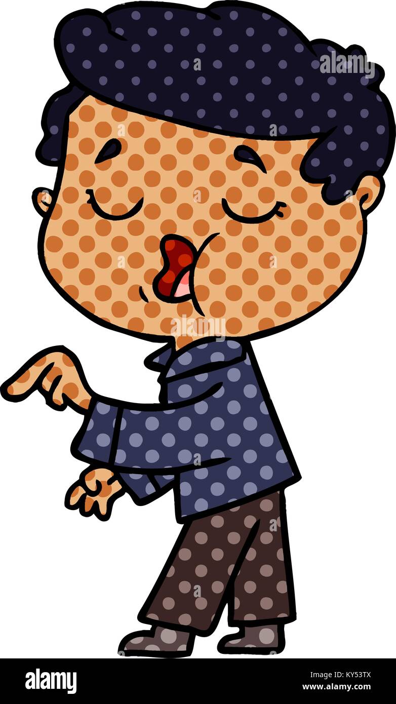 cartoon man talking Stock Vector Image & Art - Alamy