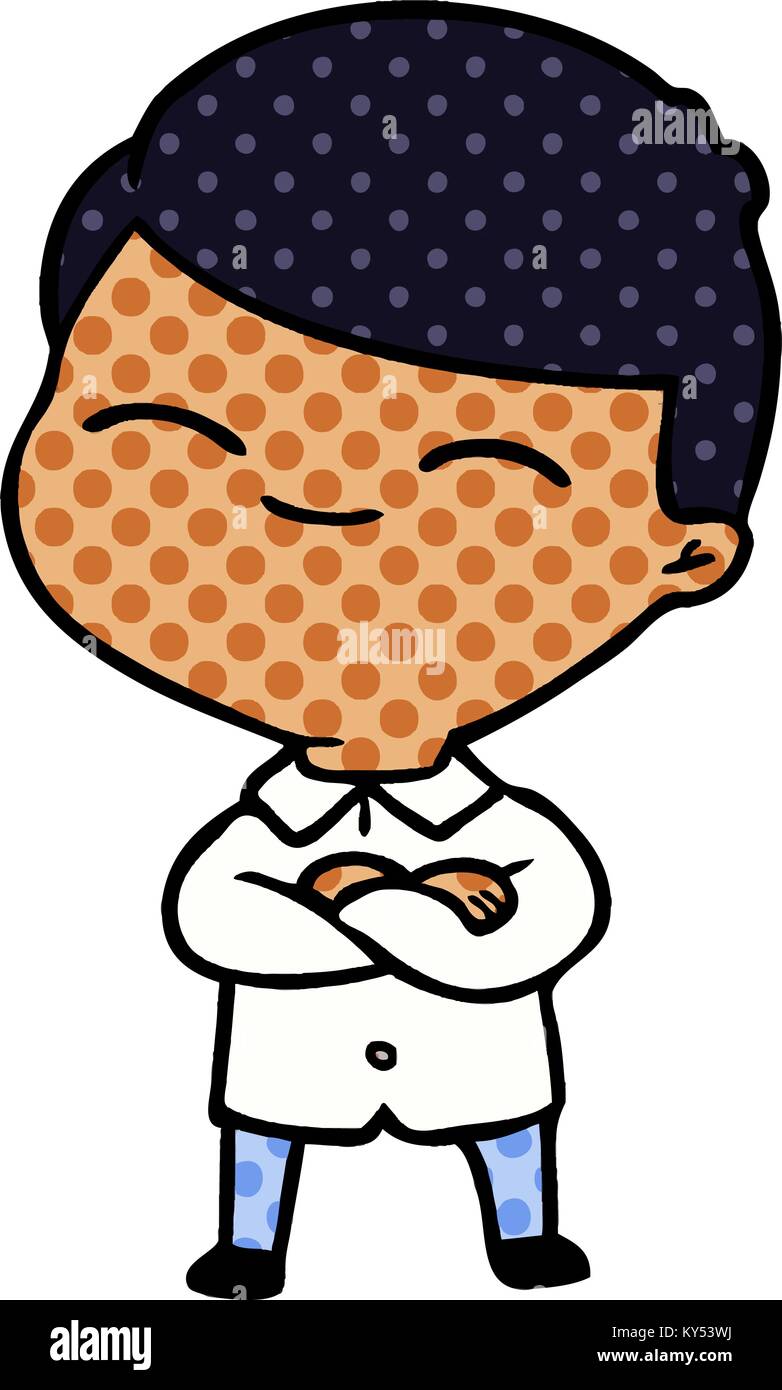 cartoon smiling boy Stock Vector Image & Art - Alamy