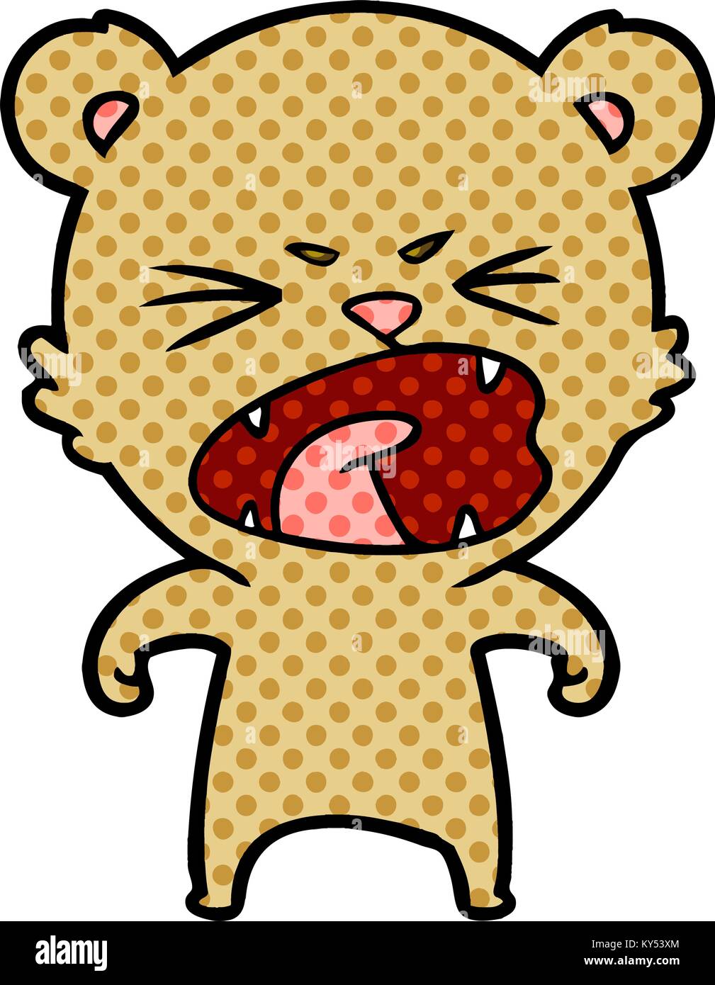 angry cartoon bear Stock Vector Image & Art - Alamy