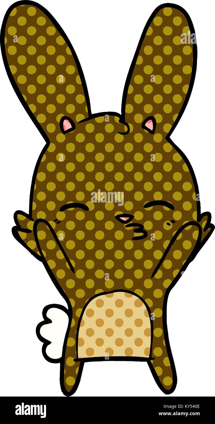 curious bunny cartoon Stock Vector Image & Art - Alamy