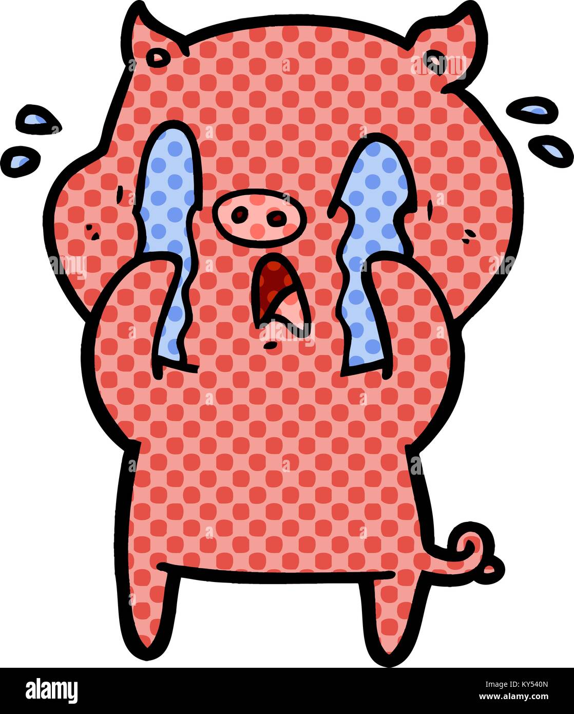 crying pig cartoon Stock Vector Image & Art - Alamy