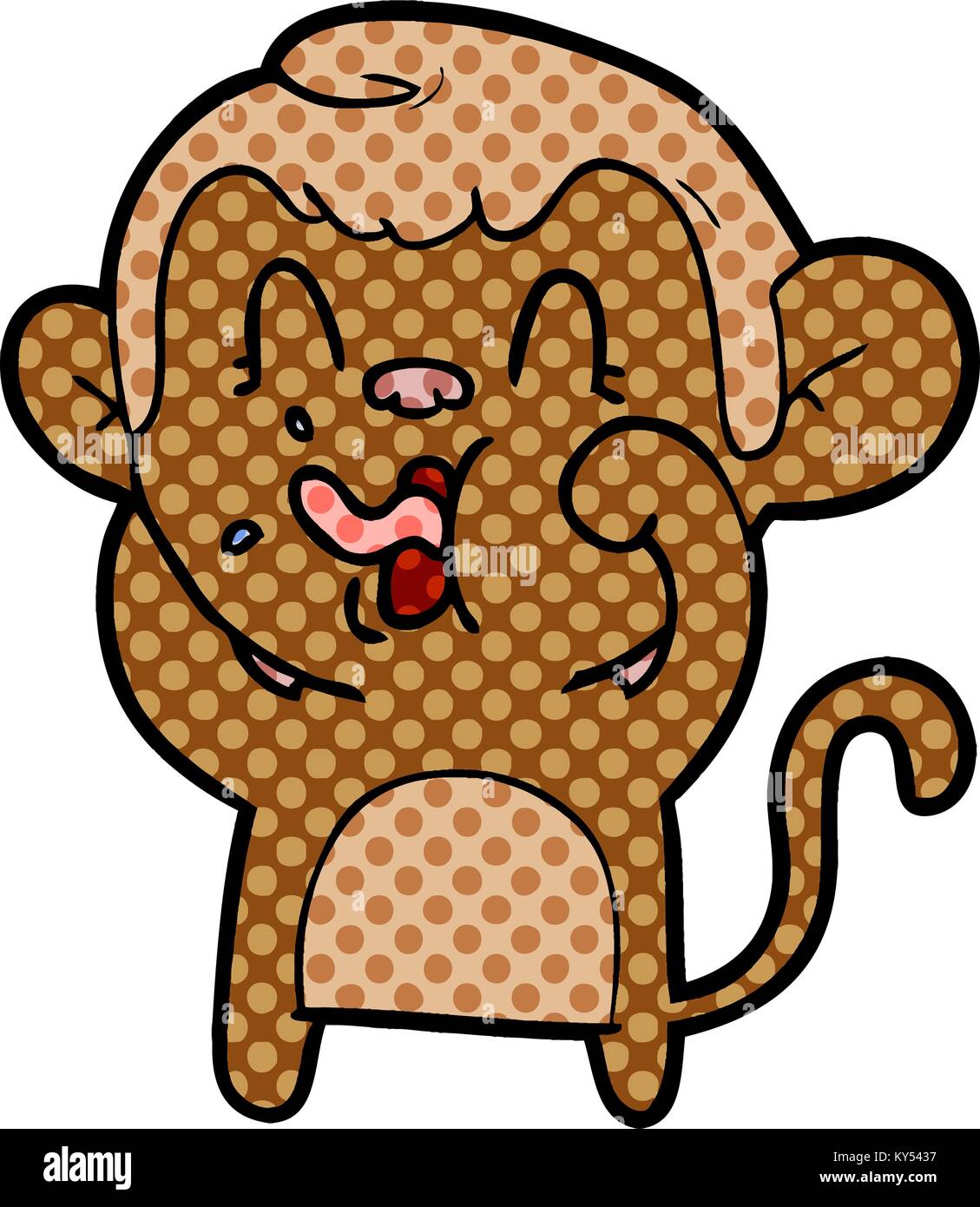 crazy cartoon monkey Stock Vector Image & Art - Alamy