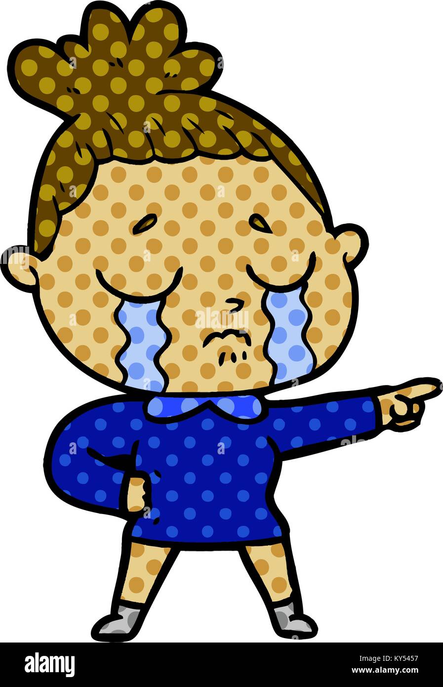 cartoon crying woman Stock Vector Image & Art - Alamy