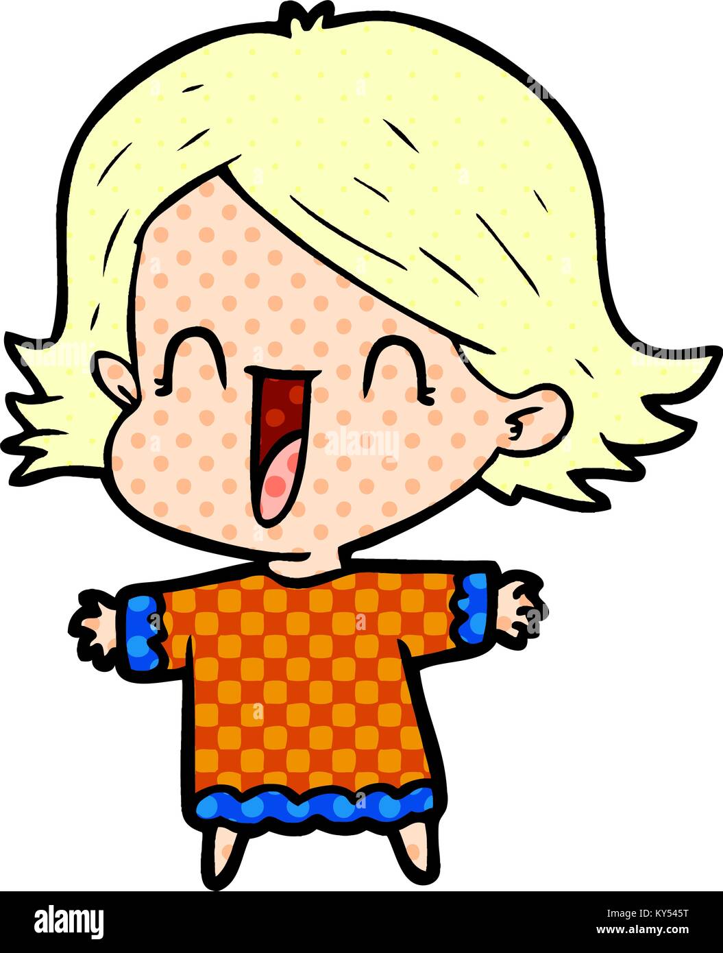 cartoon happy woman Stock Vector Image & Art - Alamy