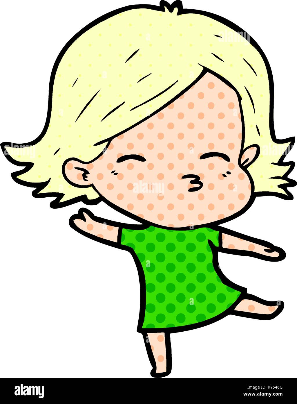 cartoon woman dancing Stock Vector Image & Art - Alamy