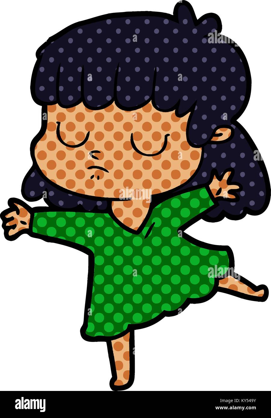 cartoon indifferent woman Stock Vector Image & Art - Alamy