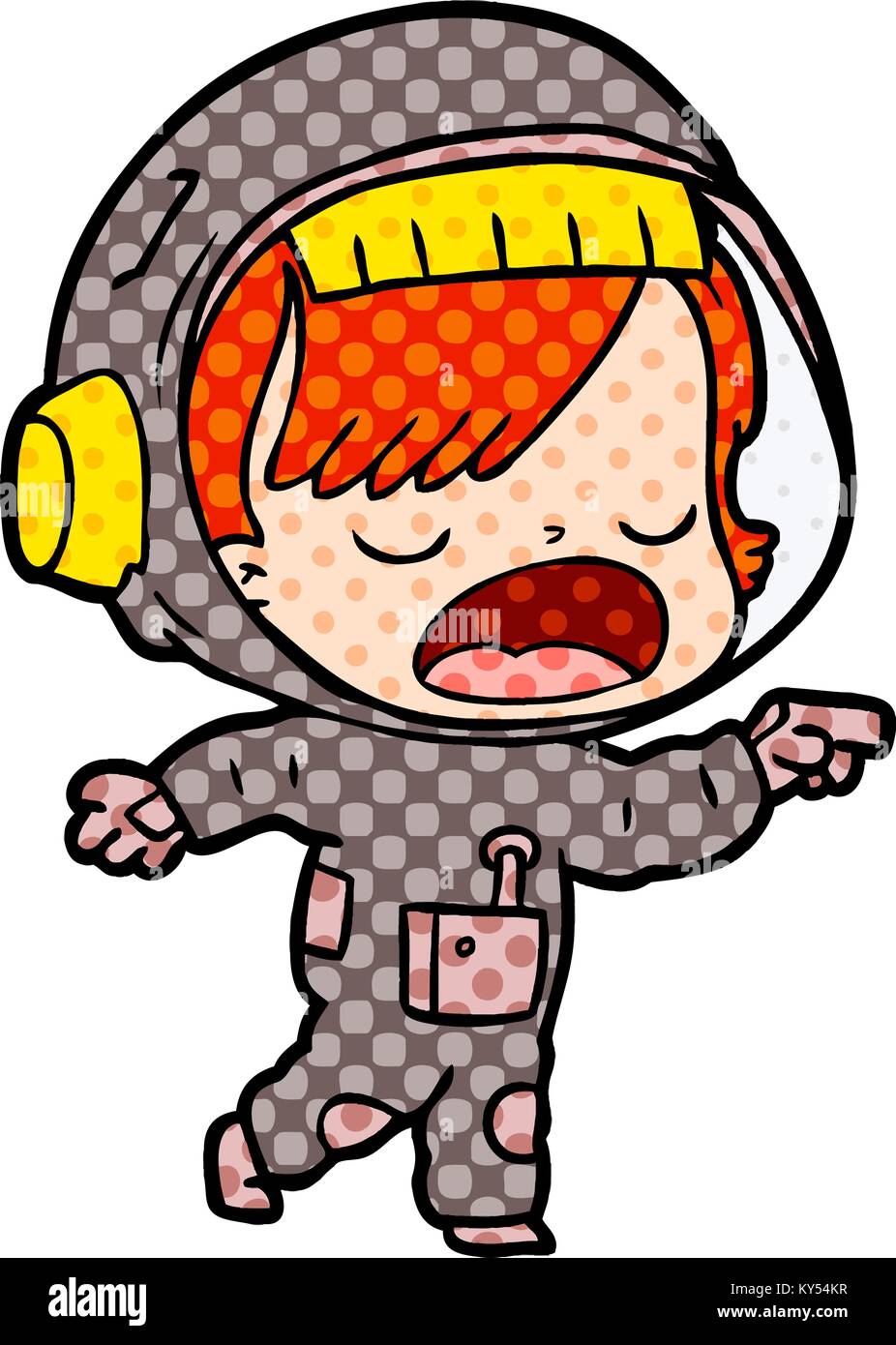 cartoon talking astronaut Stock Vector Image & Art - Alamy