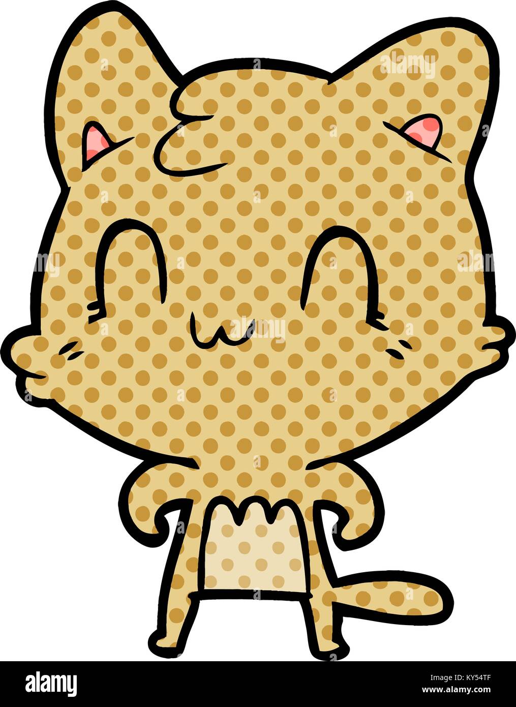 cartoon happy cat Stock Vector Image & Art - Alamy