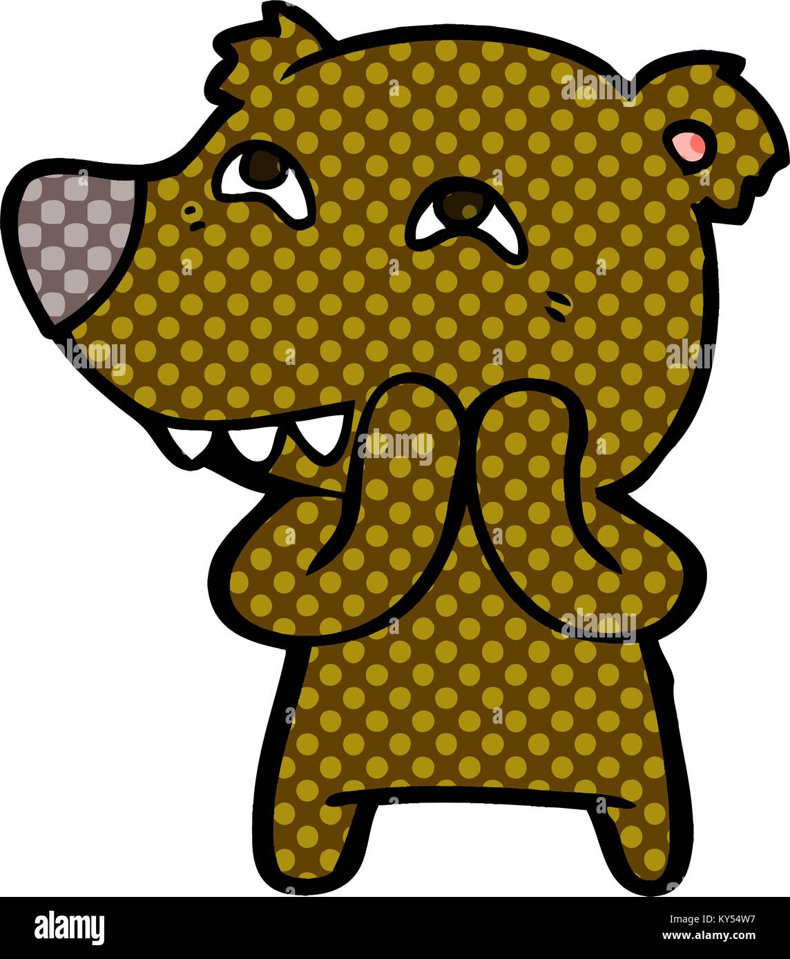 cartoon bear showing teeth Stock Vector Image & Art - Alamy