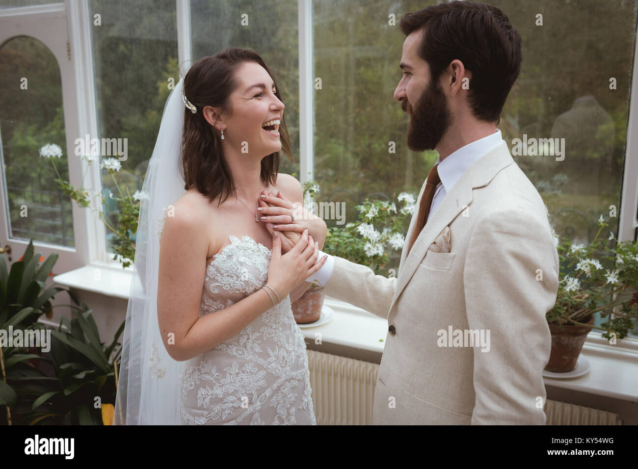 Woman hand man chest hi-res stock photography and images - Alamy