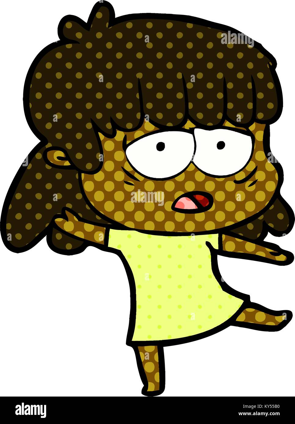 cartoon tired woman Stock Vector Image & Art - Alamy