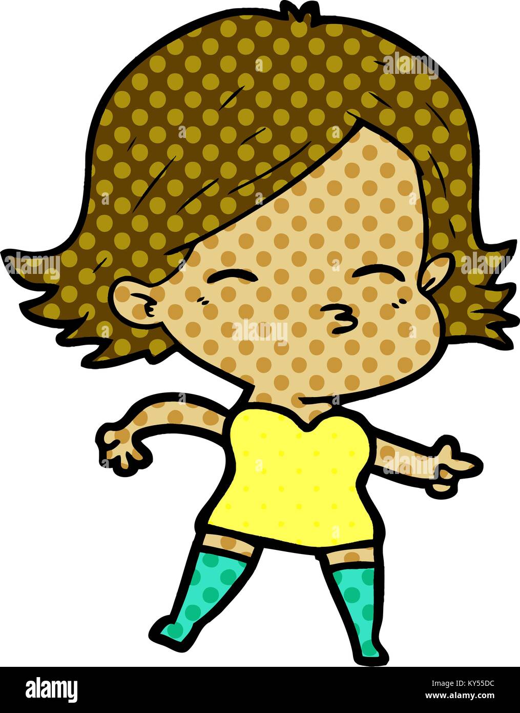 cartoon woman pointing Stock Vector Image & Art - Alamy