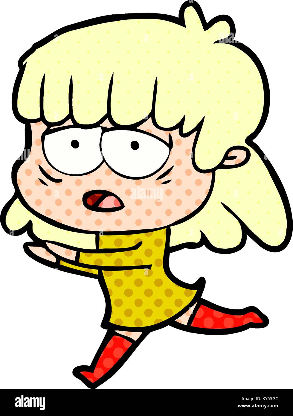 cartoon tired woman Stock Vector Image & Art - Alamy