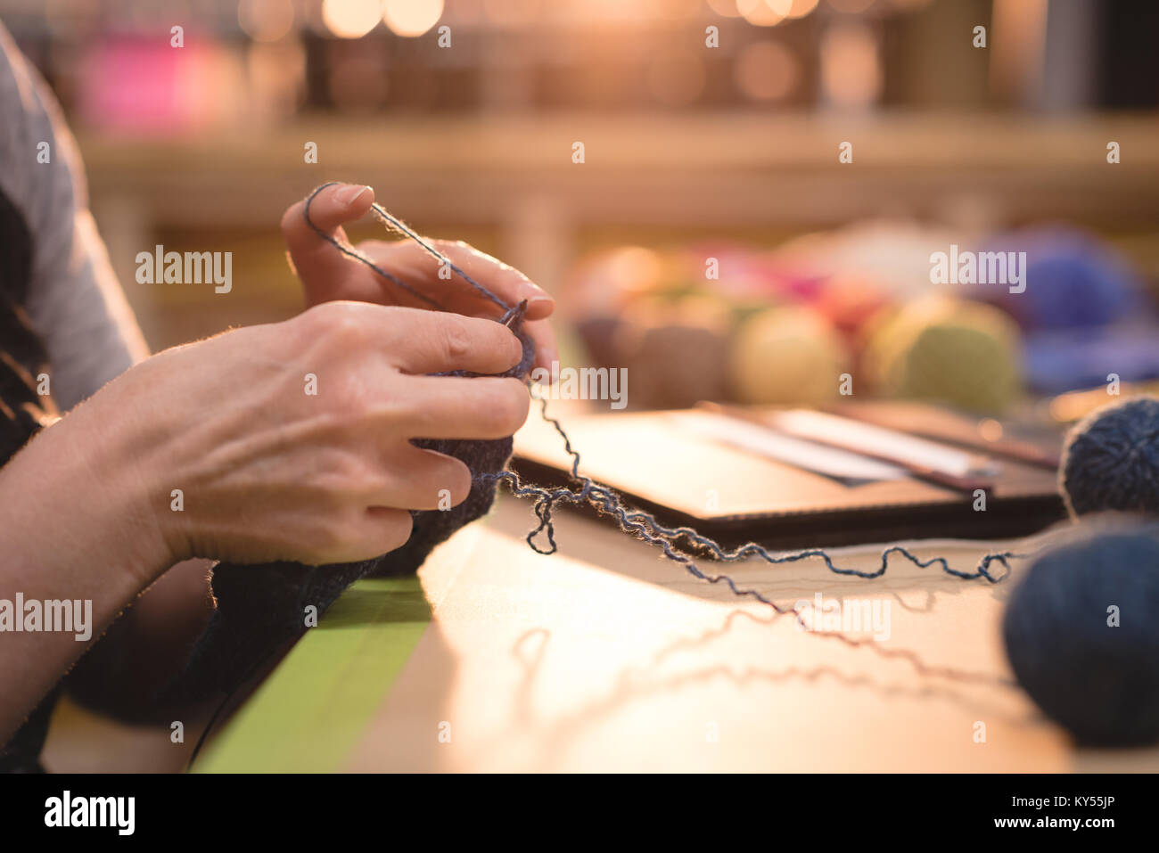Wool industry woman hi-res stock photography and images - Alamy