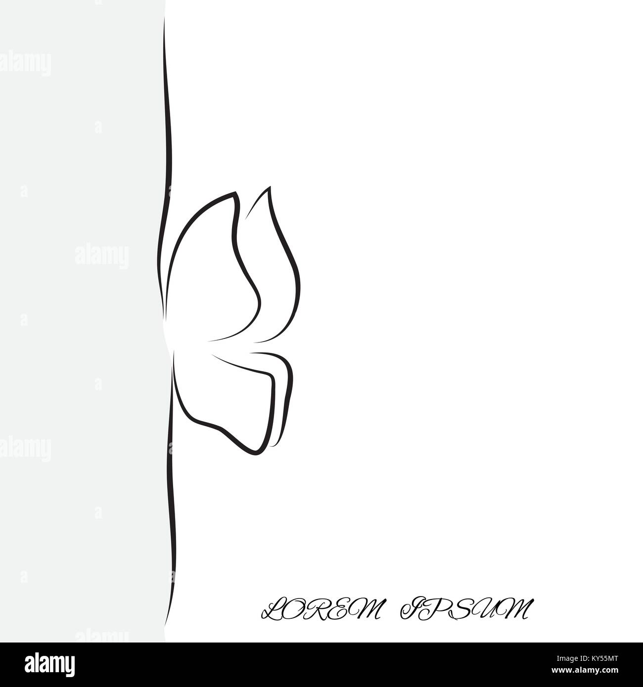 Simple line drawing logo Stock Vector Images - Alamy