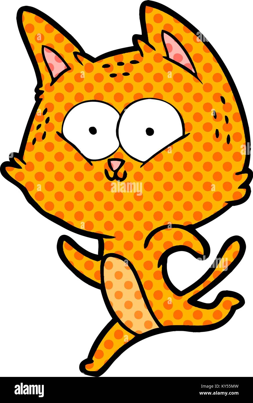 cartoon cat running Stock Vector Image & Art - Alamy