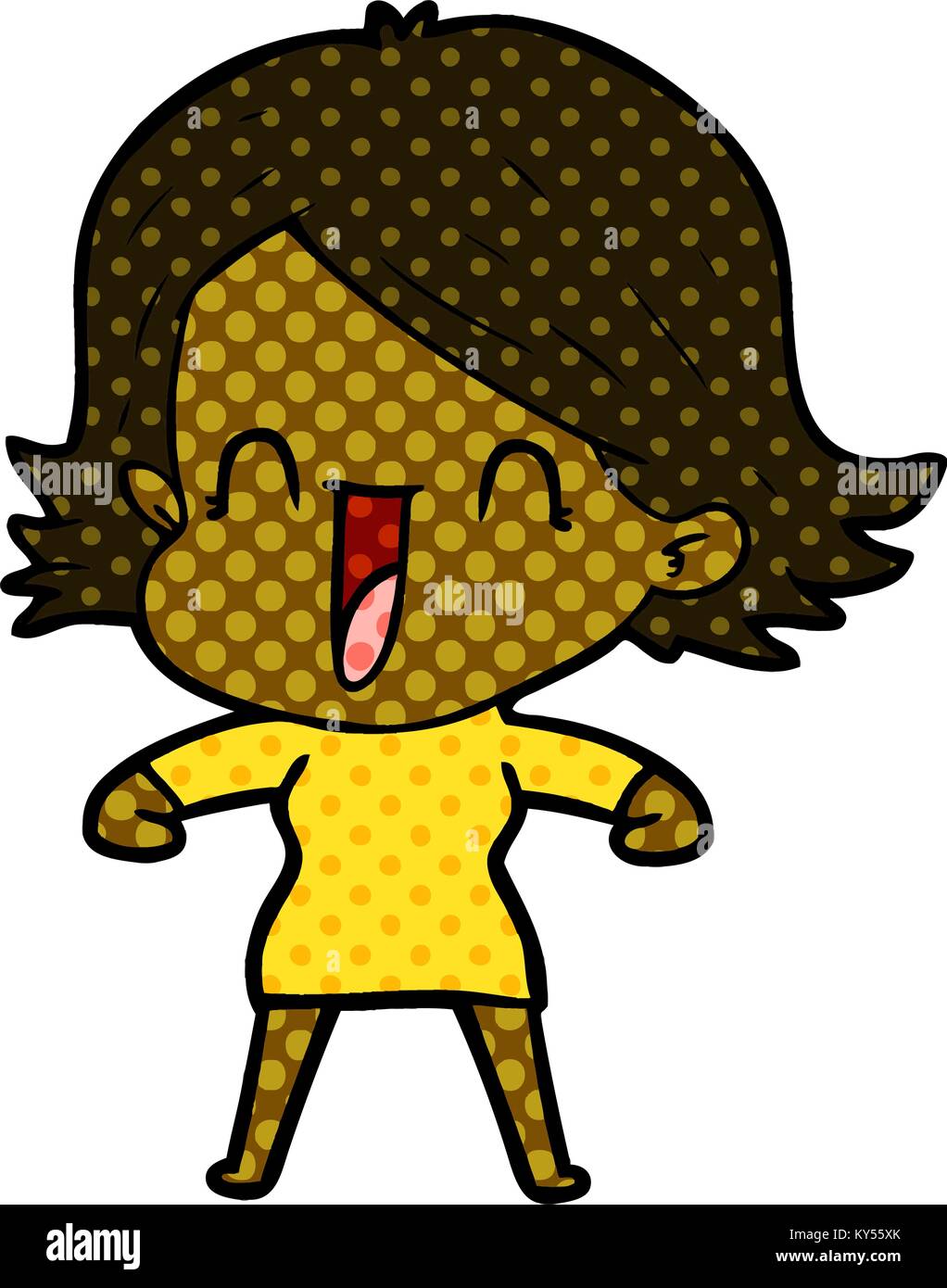 cartoon happy woman Stock Vector Image & Art - Alamy