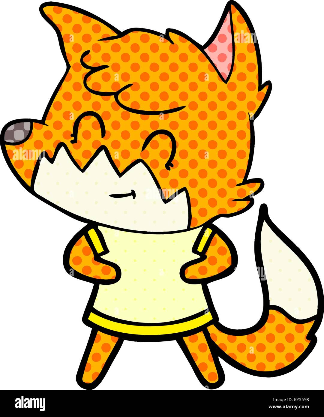 cartoon friendly fox Stock Vector Image & Art - Alamy