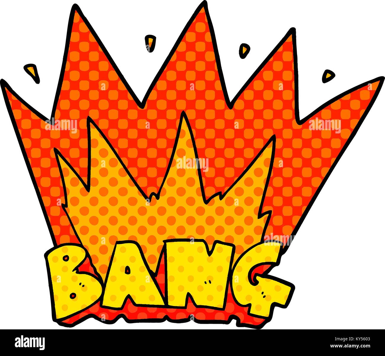 cartoon bang sign Stock Vector Image & Art - Alamy