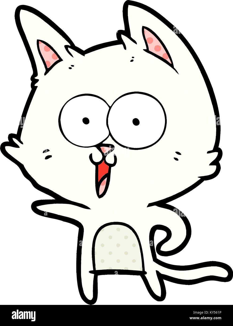 funny cartoon cat Stock Vector Image & Art - Alamy