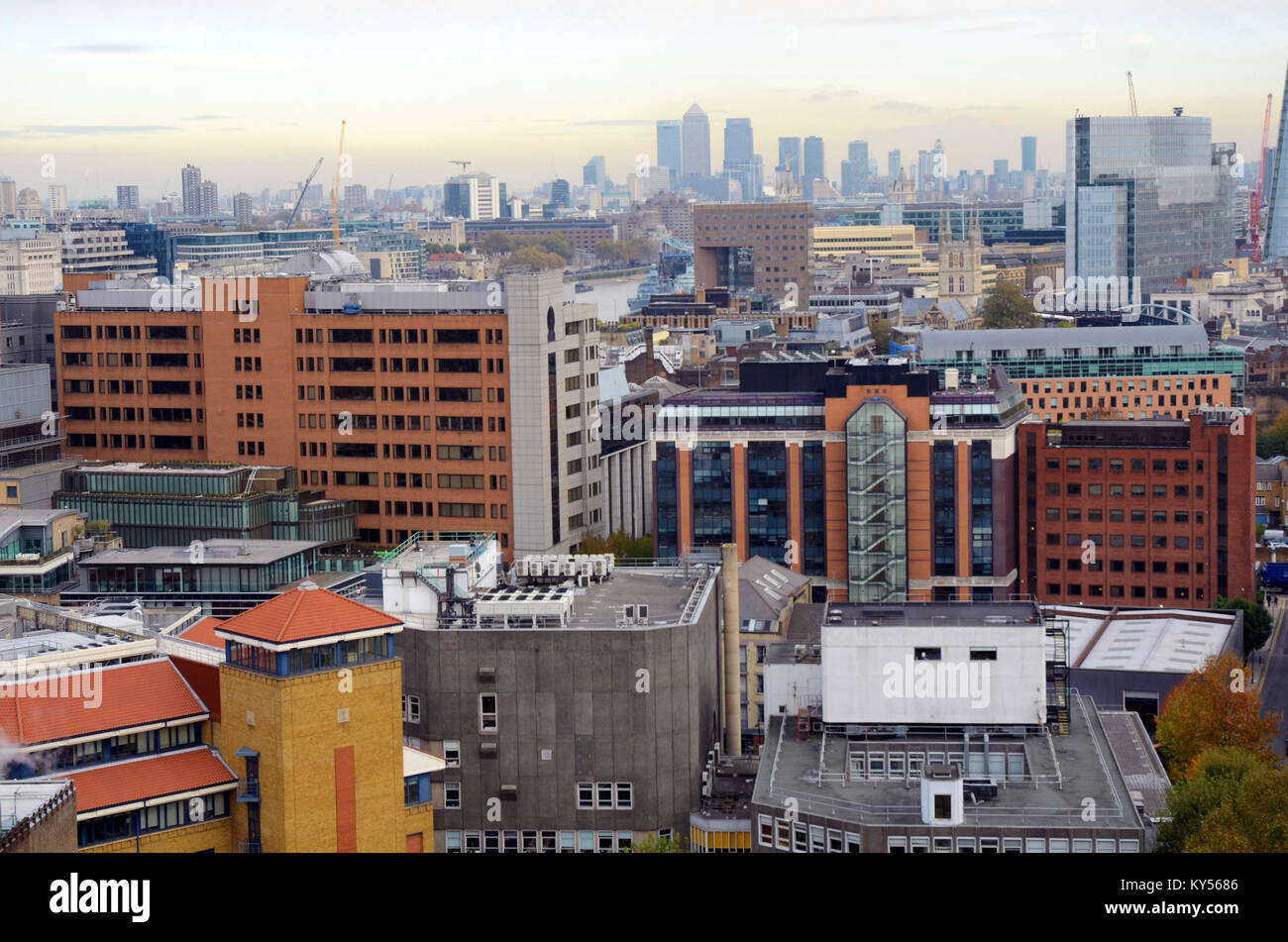 London, UK, 08/11/2016 London skyline view taken from Tate Modern art ...