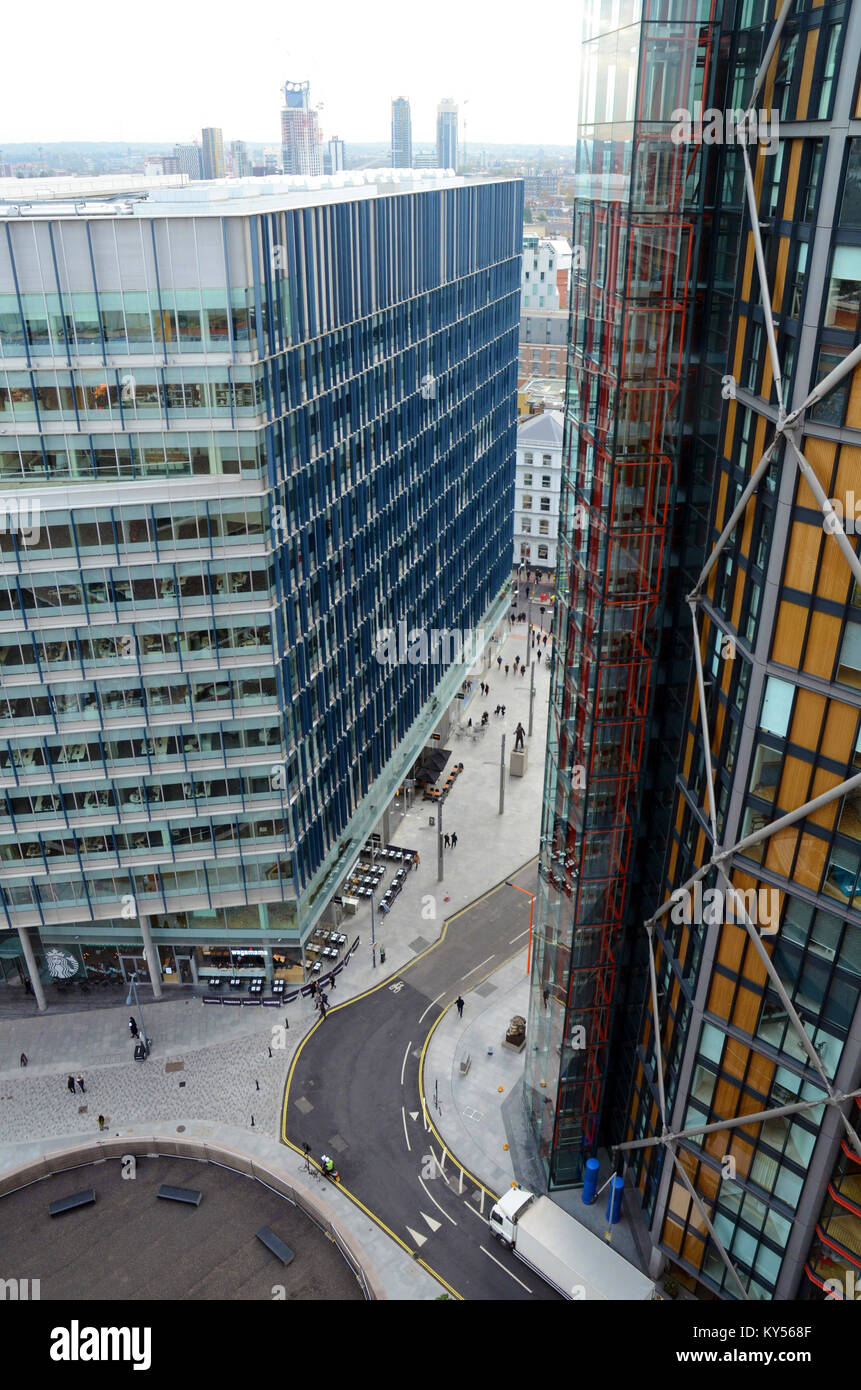 London, UK, 08/11/2016 London skyline view taken from Tate Modern art ...